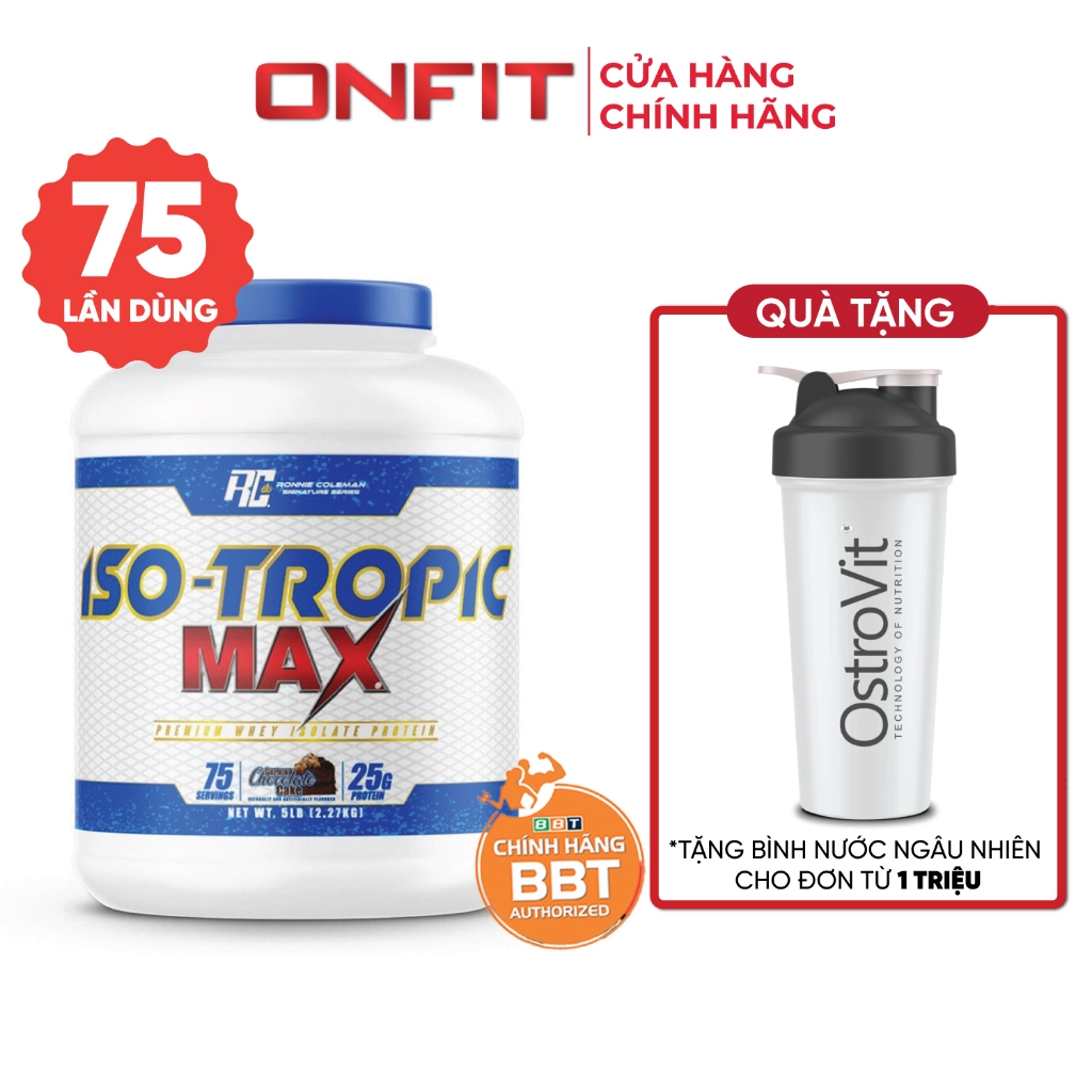 Sữa Bột Ronnie Coleman RC ISO-TROPIC MAX (2.27KG) Premium Whey Isolate ...