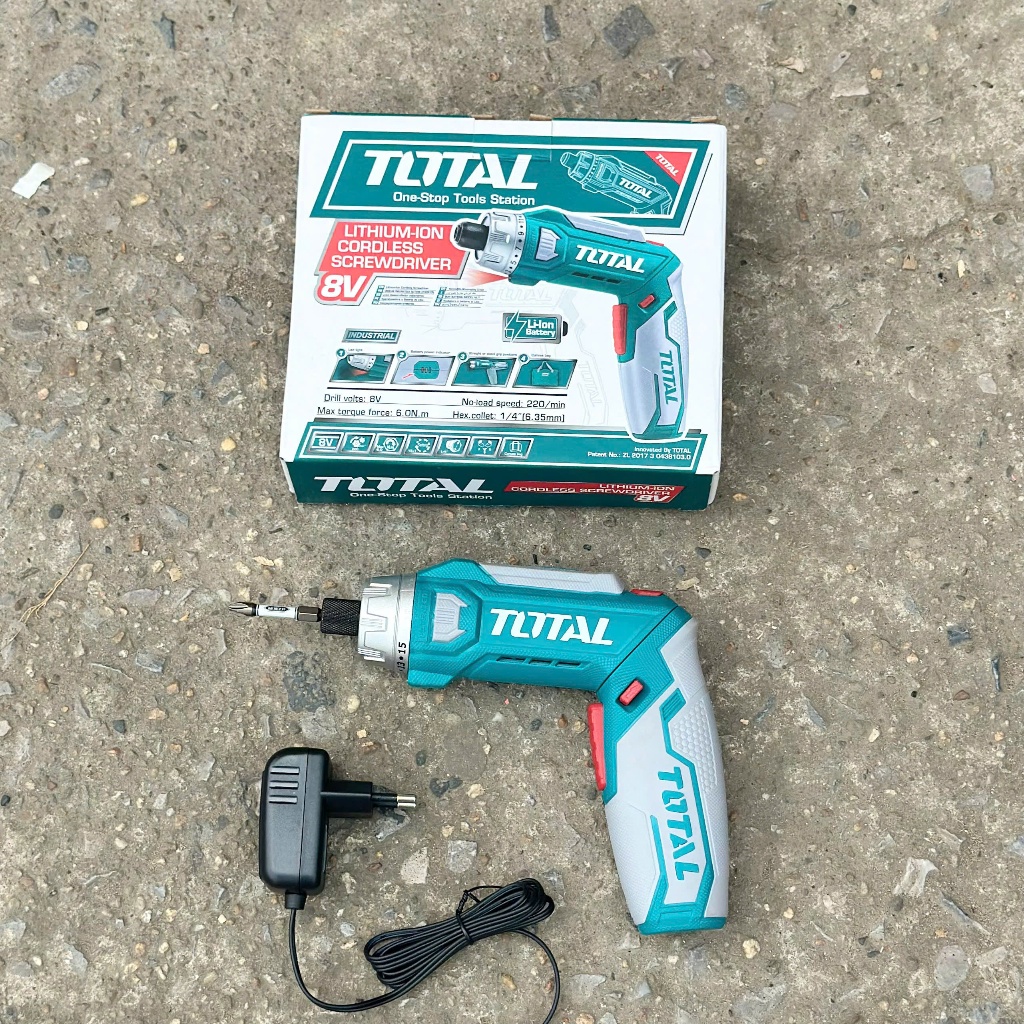 Máy Tô Vít Pin TOTAL , INGCO , EMTOP Tay Gập EM 0801 Pin 8V 15 Cấp ...