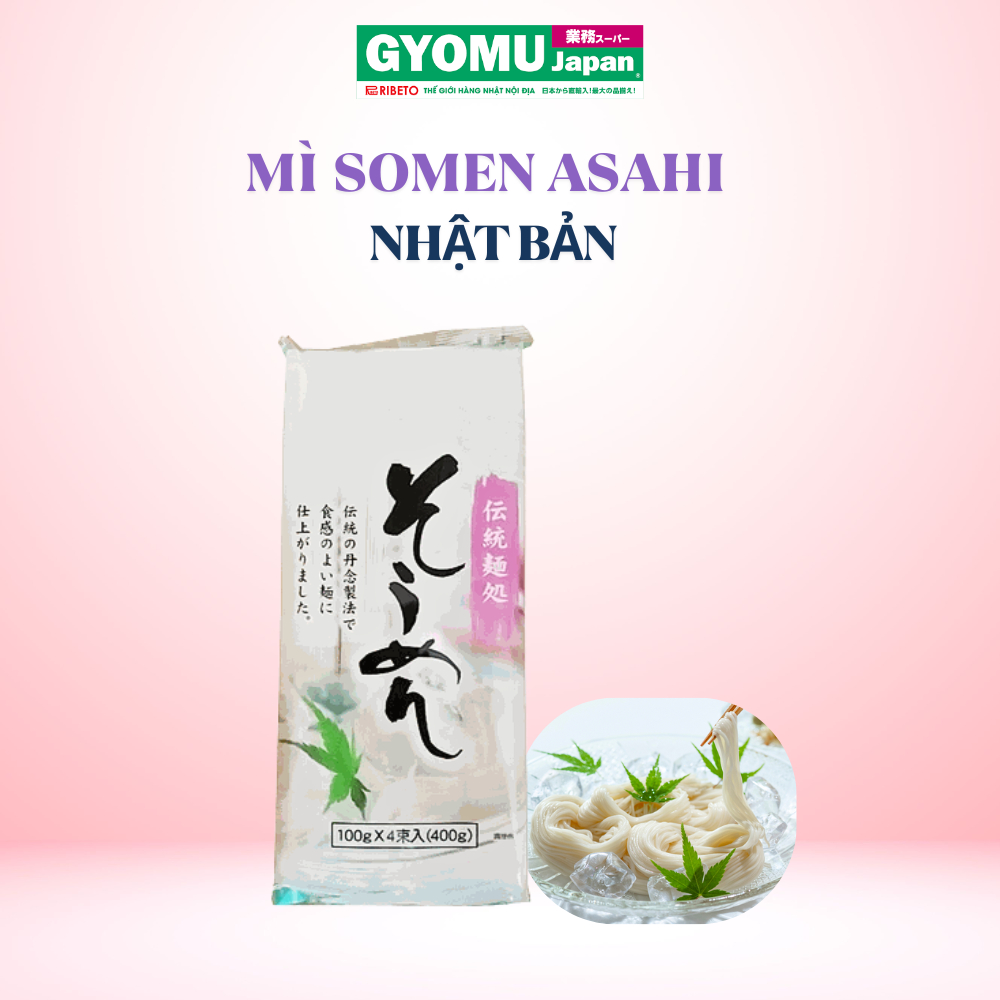 Mì Somen Asahi 400g Nhật Bản - Gyomu Japan | Shopee Việt Nam