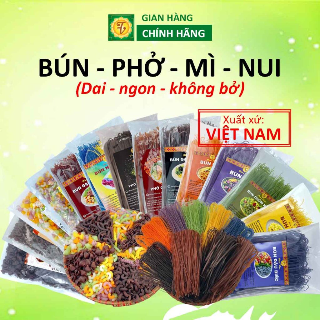 (+20 Gạo lứt & Ngũ sắc) Bún - Phở - Nui | Shopee Việt Nam