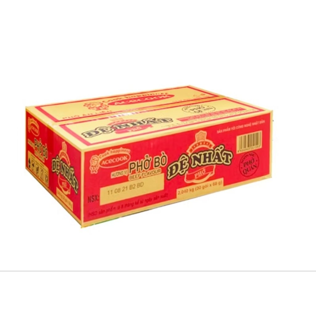 Thùng Phở Đệ Nhất Bò/Gà ACECOOK 30 gói x 65gr | Shopee Việt Nam
