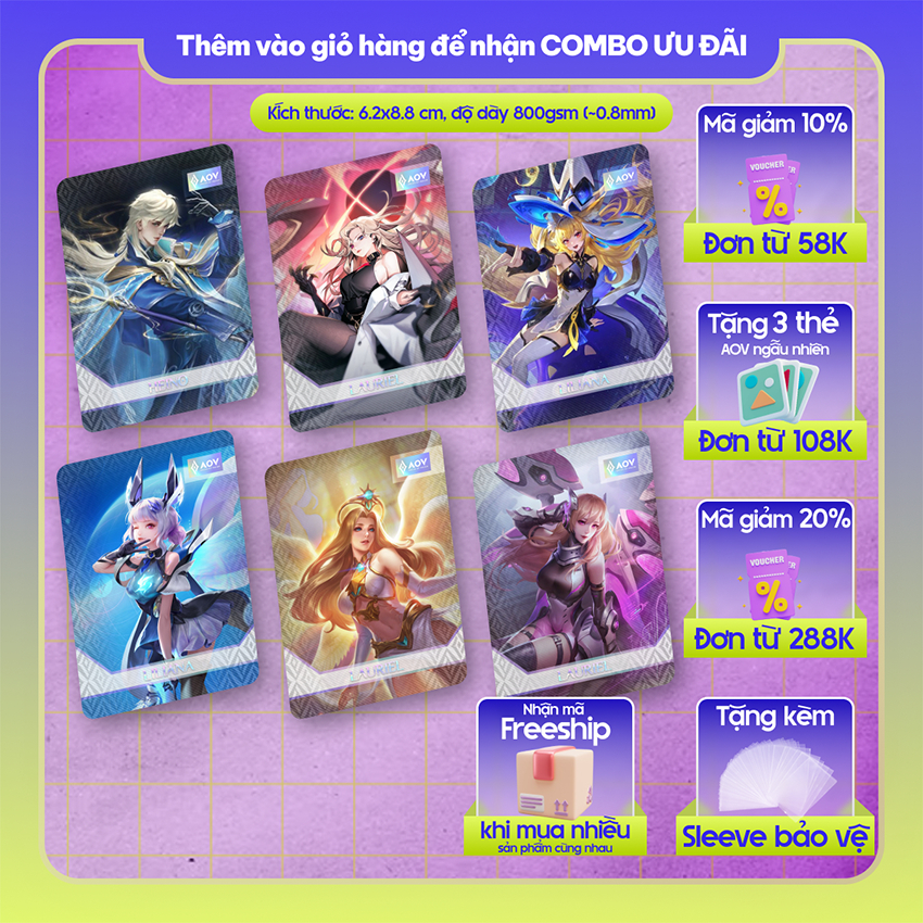 BEST OF AOV | Heino Liliana Lauriel | CARD BO GÓC LIÊN QUÂN MOBILE - ARENA OF VALOR AP | Shopee ...