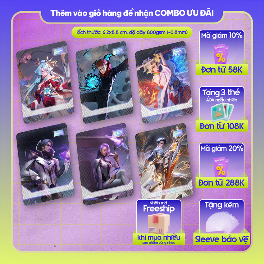 BEST OF AOV | Florentino Charlotte Veres Biron | CARD BO GÓC LIÊN QUÂN MOBILE - ARENA OF VALOR ...