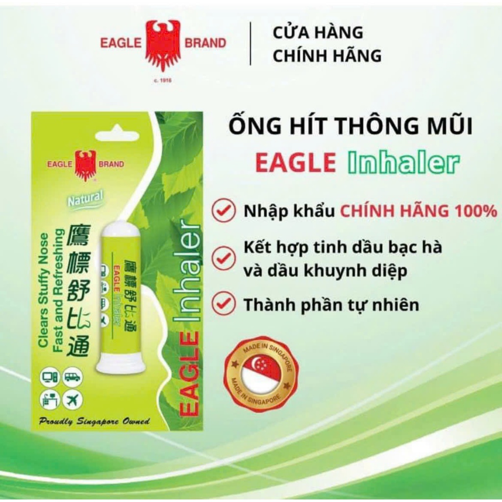 [Chính hãng] [Nhập khẩu] Ống hít thông mũi con Ó Eagle Inhaler giúp ...