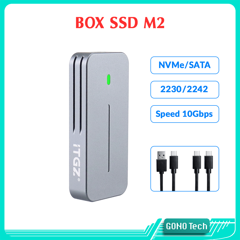 Box SSD M2 NVMe SATA 2242 2230 ITGZ Chuyển ổ cứng M.2 thành ổ cứng di động | Shopee Việt Nam
