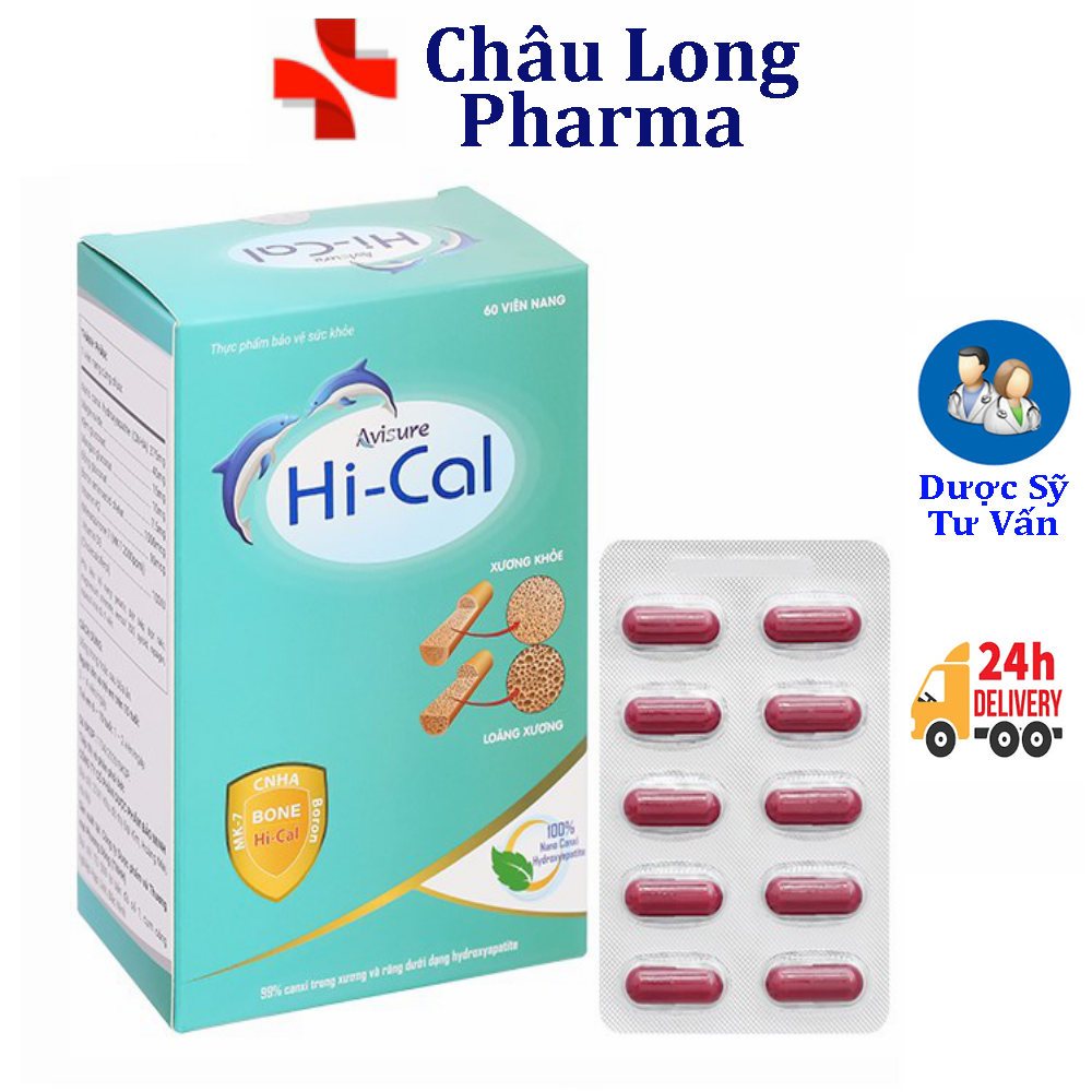 Avisure Hi-Cal - Bổ sung calci, magie , kẽm , d3, k2 giúp xương răng ...