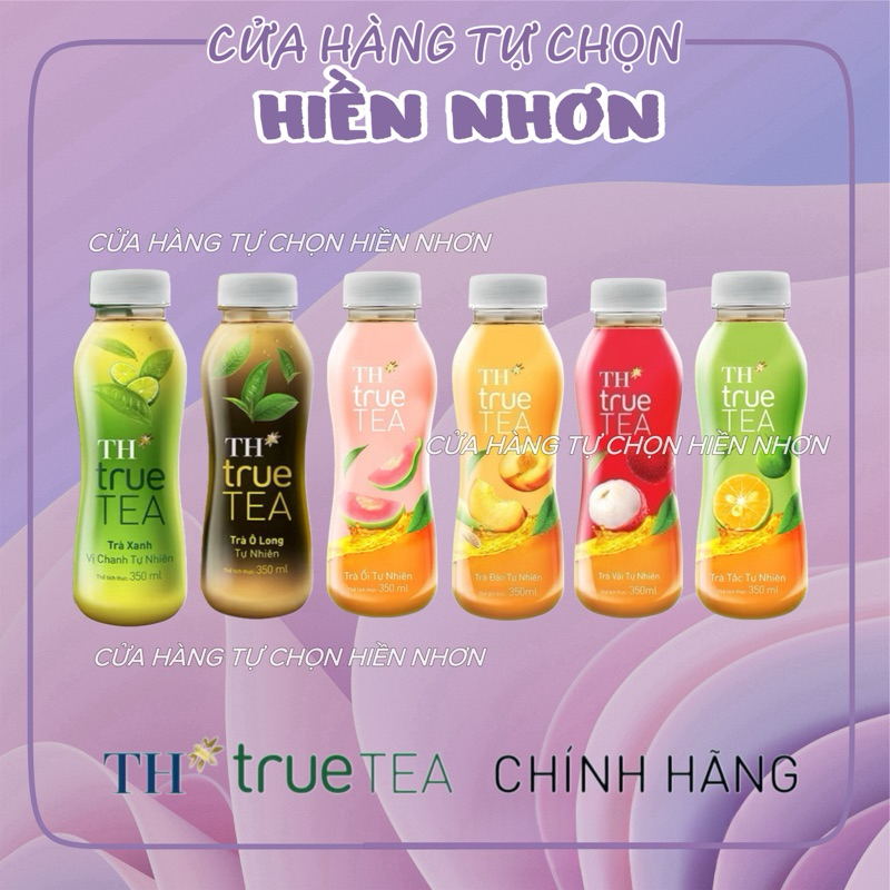 [Chai lẻ]Trà xanh Th True Tea vị chanh/ Trà ô long/ Trà vải/ Trà đào ...