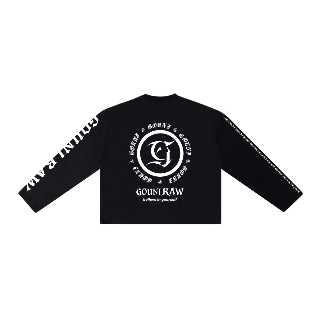 GOUNI® LONG SLEEVE GOUNI RAW / BLACK | Shopee Việt Nam