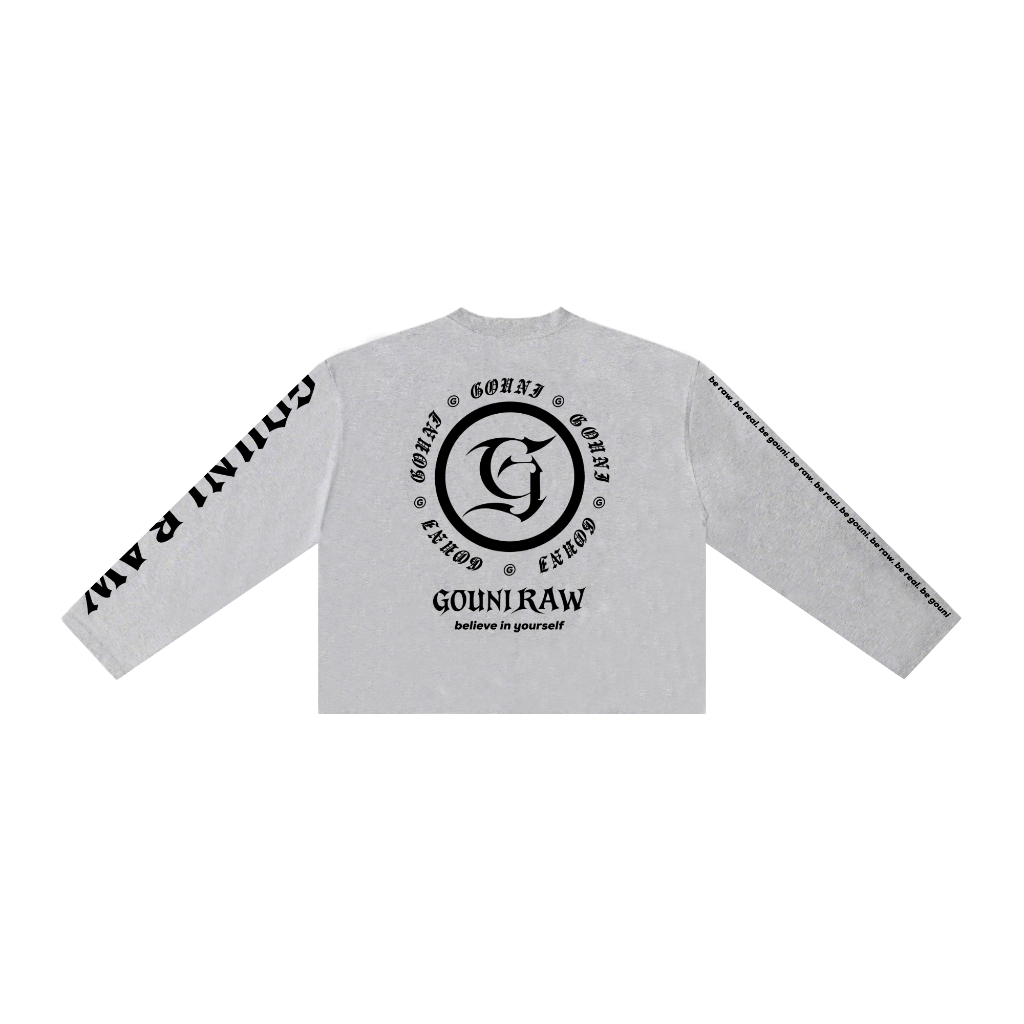 GOUNI® LONG SLEEVE GOUNI RAW / GREY | Shopee Việt Nam