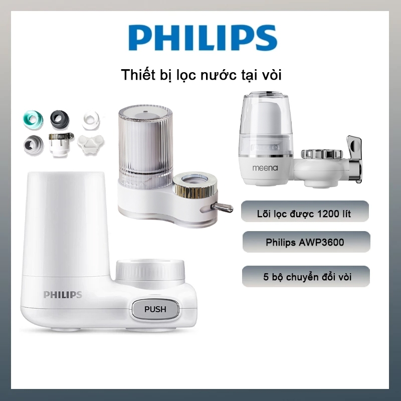lõi lọc nước Philips AWP3600 Thiết bị lọc nước tại vòi ，1 Lõi lọc than ...
