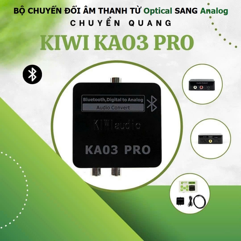Bộ chuyển đổi âm thanh từ Optical Sang Analog KIWI KA03 Pro Bluetooth ...