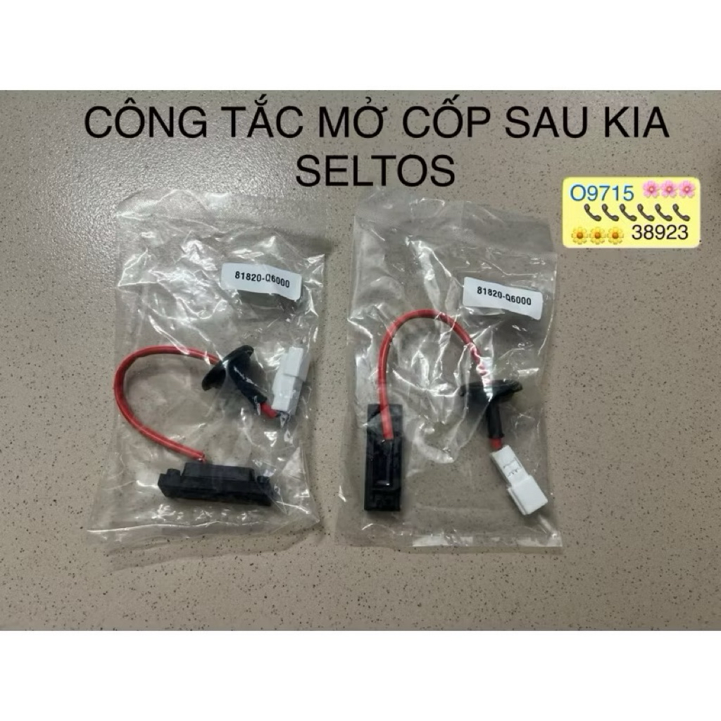 Công tắc mở cốp sau kia SELTOS 81820-Q6000 cắm giắc zin và nối hàng đẹp ...