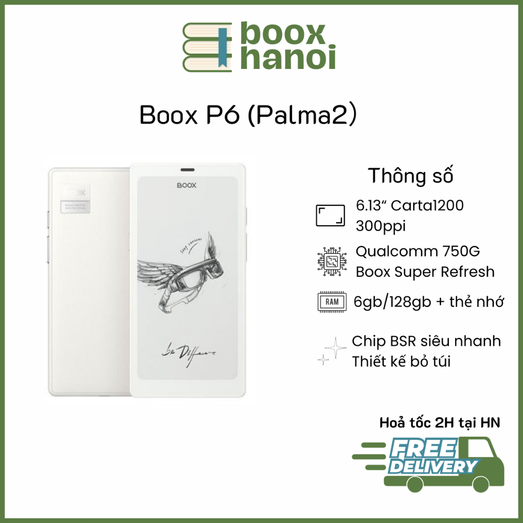 Máy đọc sách Boox P6 (Boox Palma 2) - Hàng nhập khẩu, cấu hình cao ...
