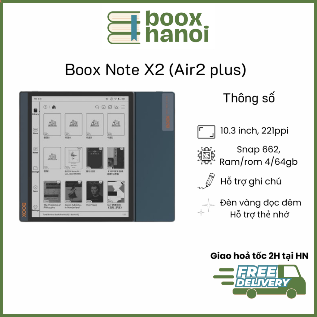 Boox Note X2 Boox Note Air 2 plus Likenew - Hàng nhập khẩu Tặng kèm bút ...