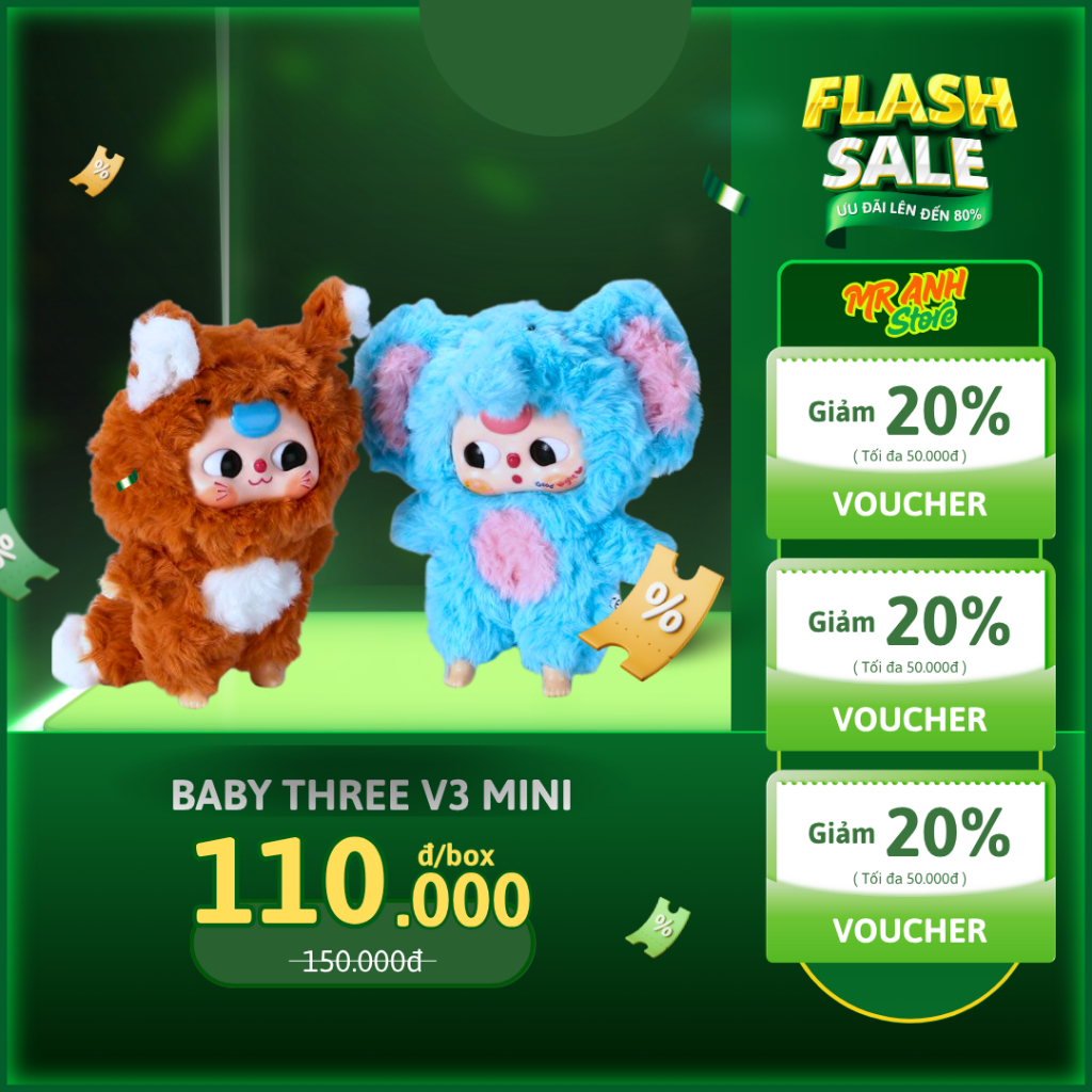 Blind BoxBaby Three V3 Mini - Blind box Baby Three V3 Cute xinh xắn ...