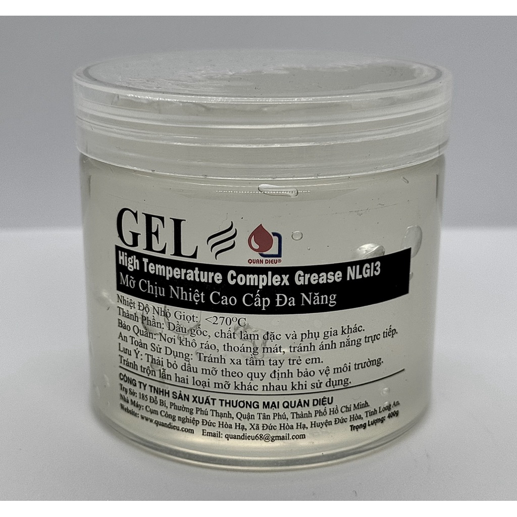 Mỡ Chịu Nhiệt Đa Năng Gel High Temperature Complex Grease NLGI 3 (Lon ...