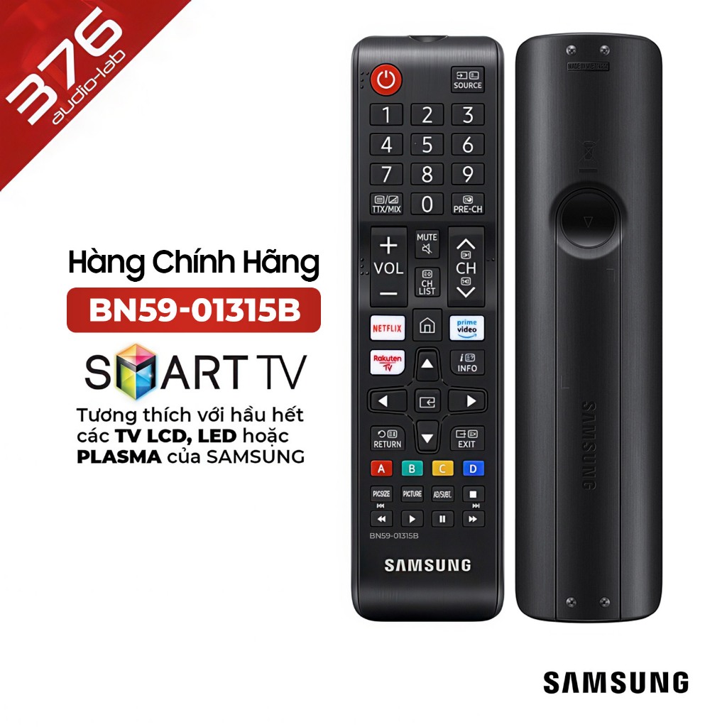 [CHÍNH HÃNG] Remote Điều Khiển TV SAMSUNG LED/LCD BN59-01315B (Model ...