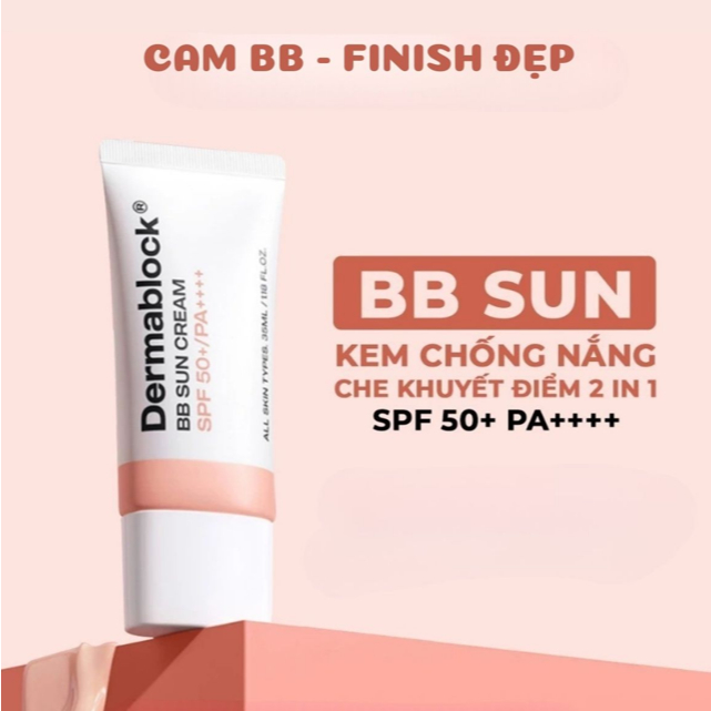 Kem chống nắng che khuyết điểm 2 in 1 Dermablock BB Sun Cream SPF50+ PA ...