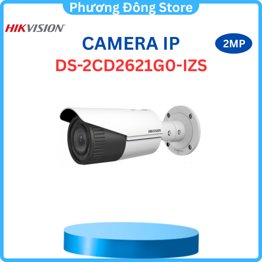 Camera IP 2MP HIKVISION DS-2CD2621G0-IZ ống kính Zoom, nhận diện khuôn mặt | Shopee Việt Nam