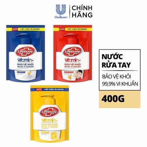 Nước rửa tay Lifebuoy Bảo vệ vượt trội 400g /180g | Shopee Việt Nam