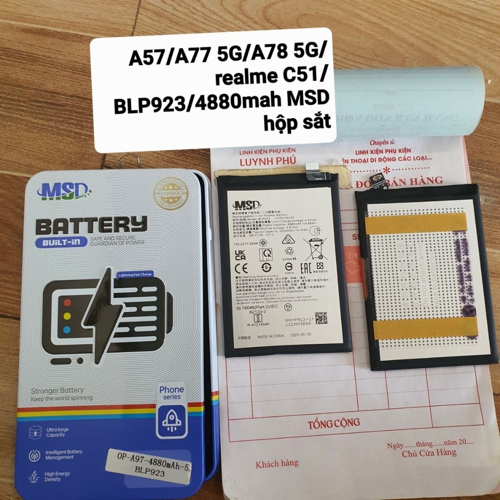 Pin oppo A57 2022 4G 5G/A77 5G/A78 5G/BLP923 | Shopee Việt Nam