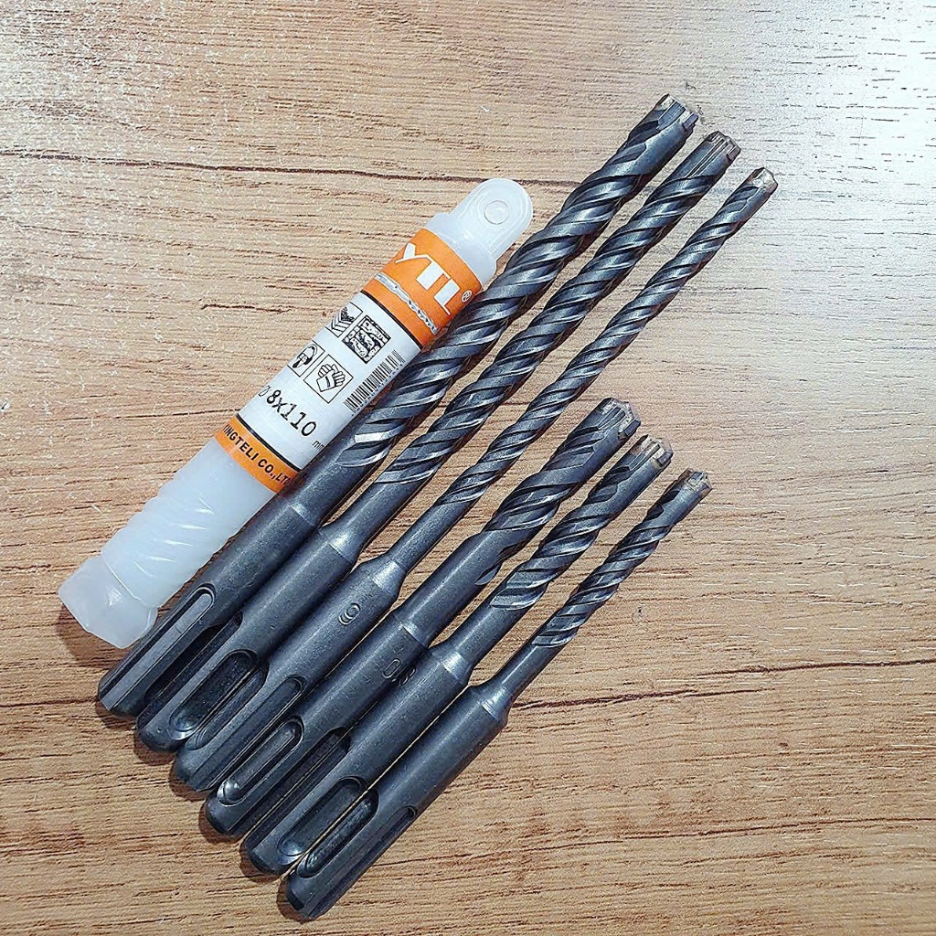 Mũi Khoan bê tông 4 cạnh hợp kim chui SDS plus YTL Dài 110-160mm. 6-8 ...