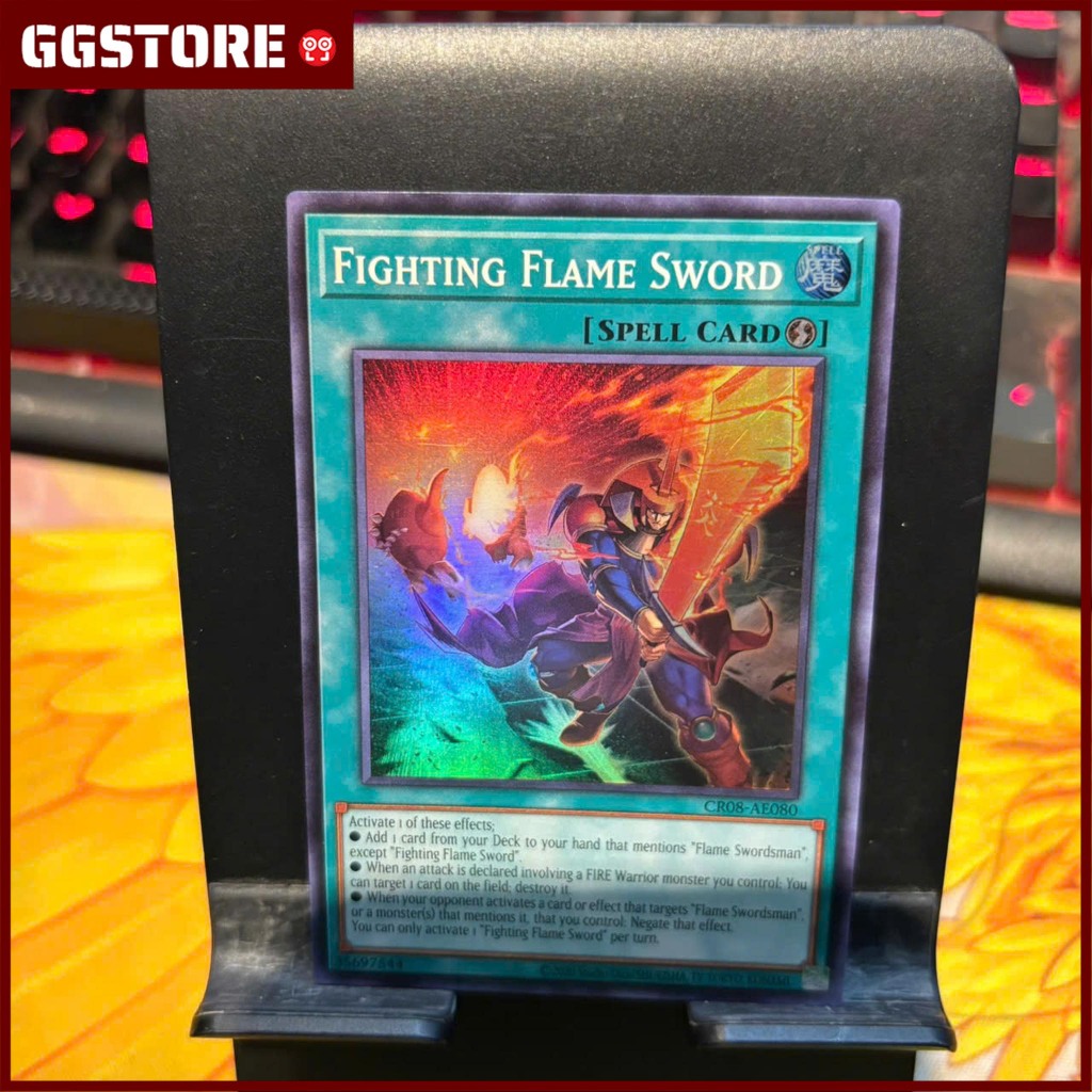 [ Bài Yugioh Chính Hãng ] CR08-AE080 Fighting Flame Sword - Super Rare | Shopee Việt Nam