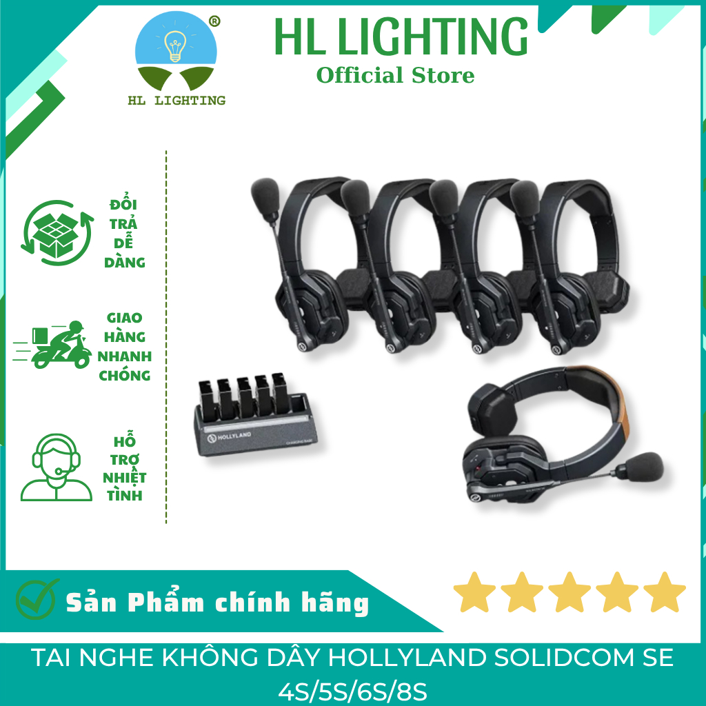 Tai Nghe Không Dây Hollyland Solidcom SE 4S/5S/6S/8S – Phạm Vi 350m ...
