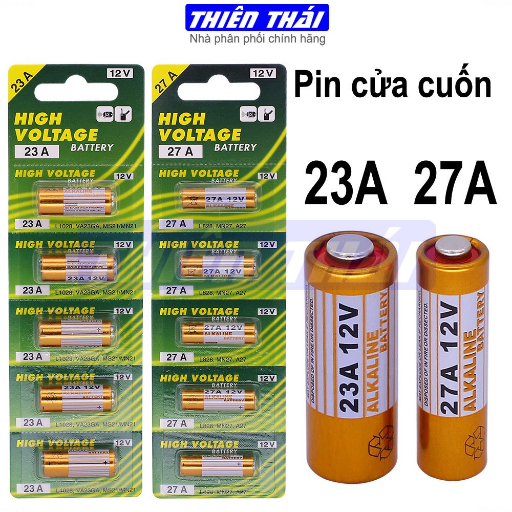 Pin ALKALINE 12V 23A và 12v 27A Dùng Cho Remote RF,Cửa Cuốn,Khóa Xe Máy, Chuông Cửa,Smart Key Xe ...