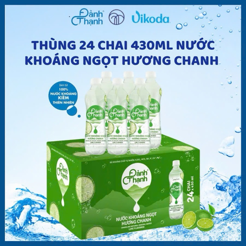 Đảnh Thạnh - Thùng 24 Chai 430ml Nước Khoáng Ngọt Có Ga Hương Chanh | Shopee Việt Nam