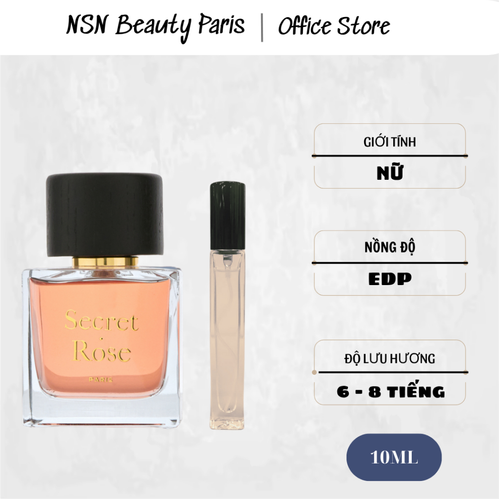 Nước Hoa Nữ cao cấp một cô nàng hoang dã Secret Rose EDP NSN Beauty ...