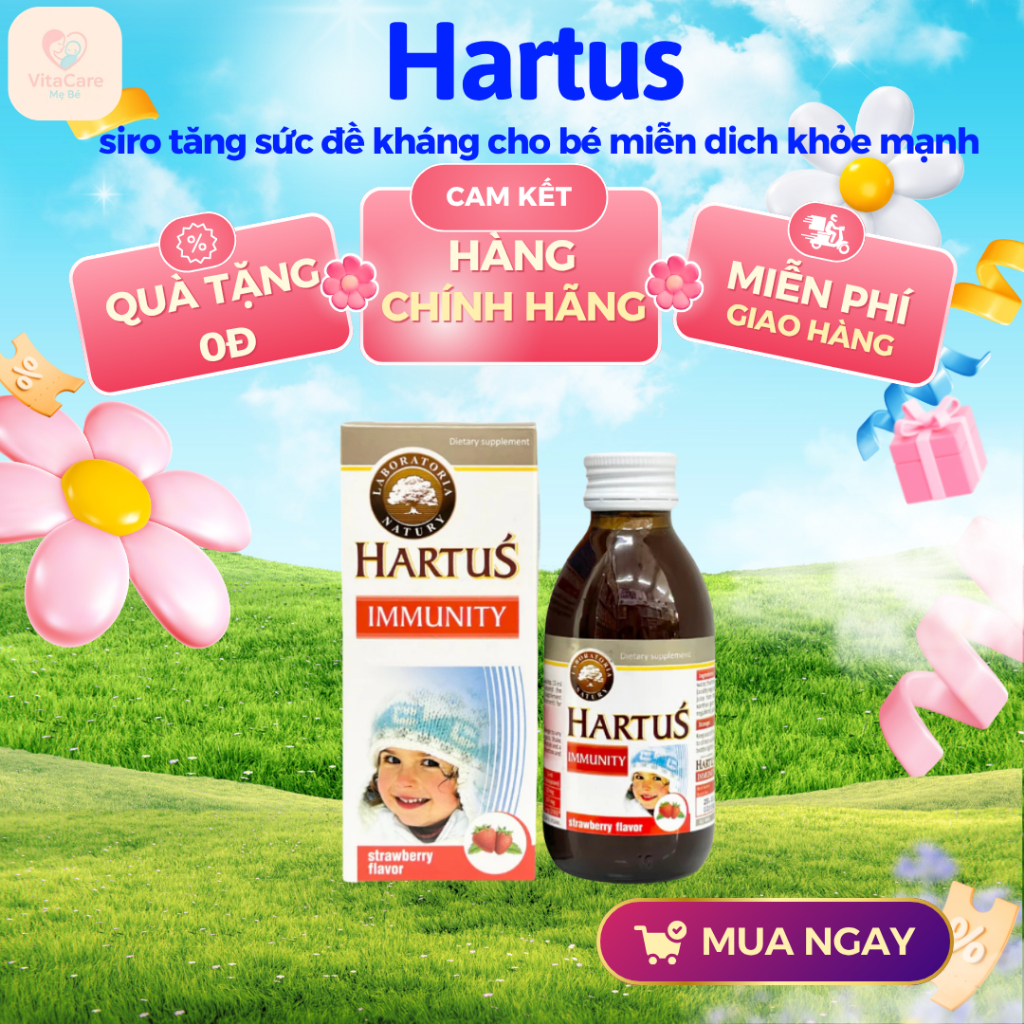 Hartus Immunity siro tăng sức đề kháng cho bé miễn dich khỏe mạnh ...