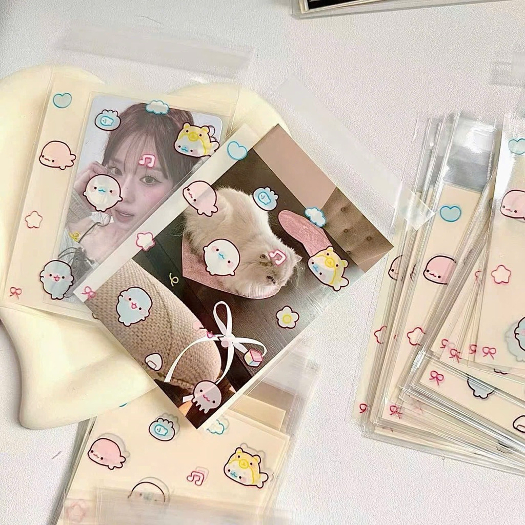 SET 20/100 TÚI BÓNG KÍNH HÌNH CHỮ NHẬT HÌNH SINH VẬT ĐẠI DƯƠNG CUTE SEA ...