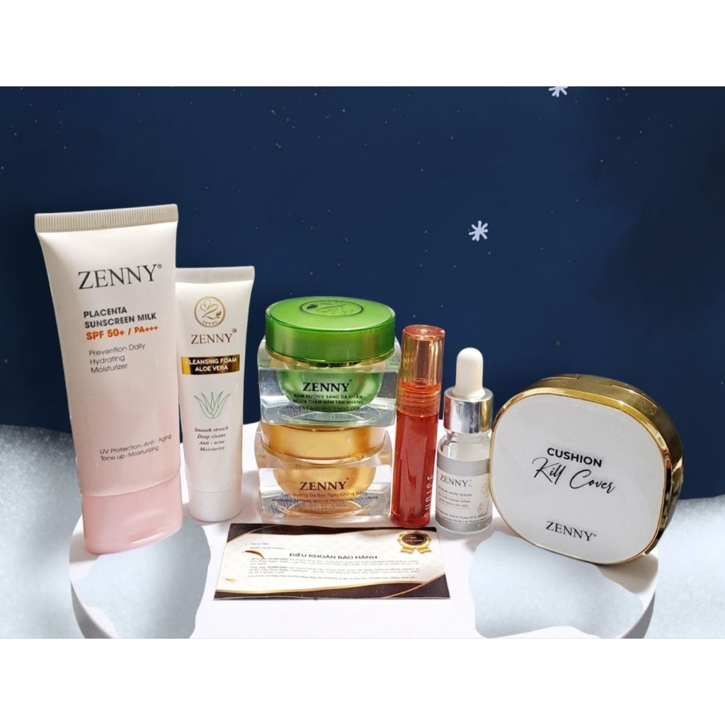 kem zenny tặng sữa rủa mặt hoạc serum (combo 2 đêm) sỉ ibcam kế chính ...