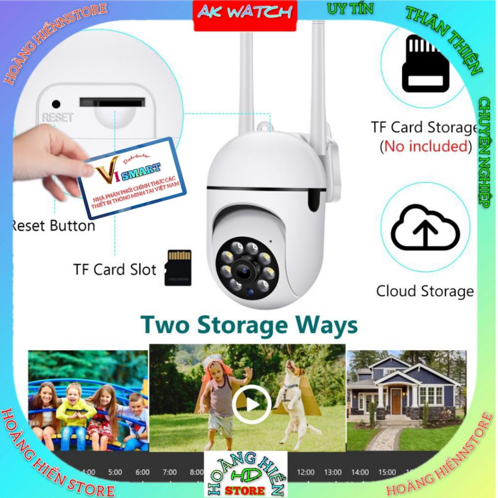 Camera ViSmart V360 Pro, có hồng ngoại và đèn led thông minh, kết nối ...