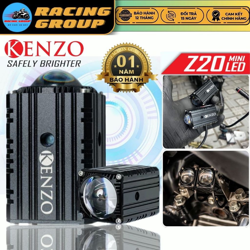 Kenzo Z20, Đèn Trợ Sáng Bi Cầu Mini Kenzo Z20 V3 Bản Mới 2024 Công Suất 28W Chống Nước IP68-BH 1 ...