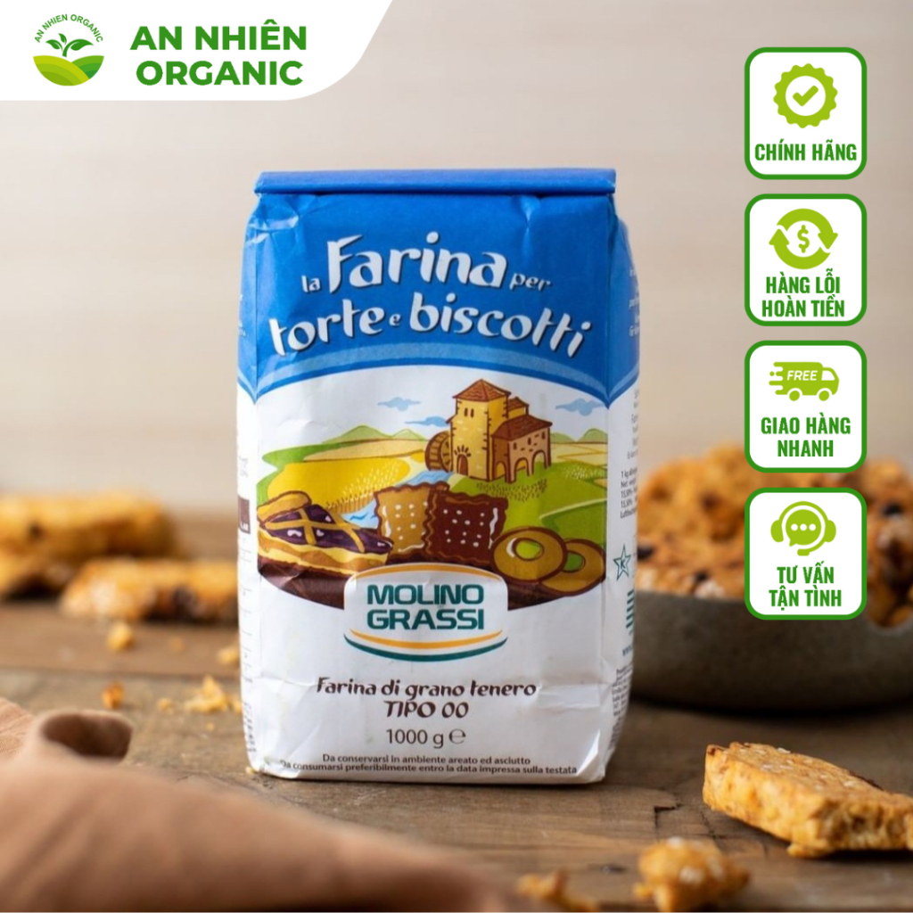 [Date 7.2026] Bột Mì Cake Molino Grassi 1kg | Shopee Việt Nam