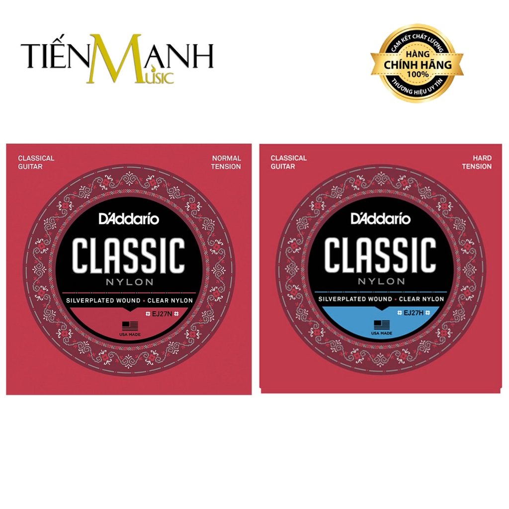 [Chính Hãng] Dây Đàn Guitar Classic D'Addario EJ27H, EJ27N - Ghita ...