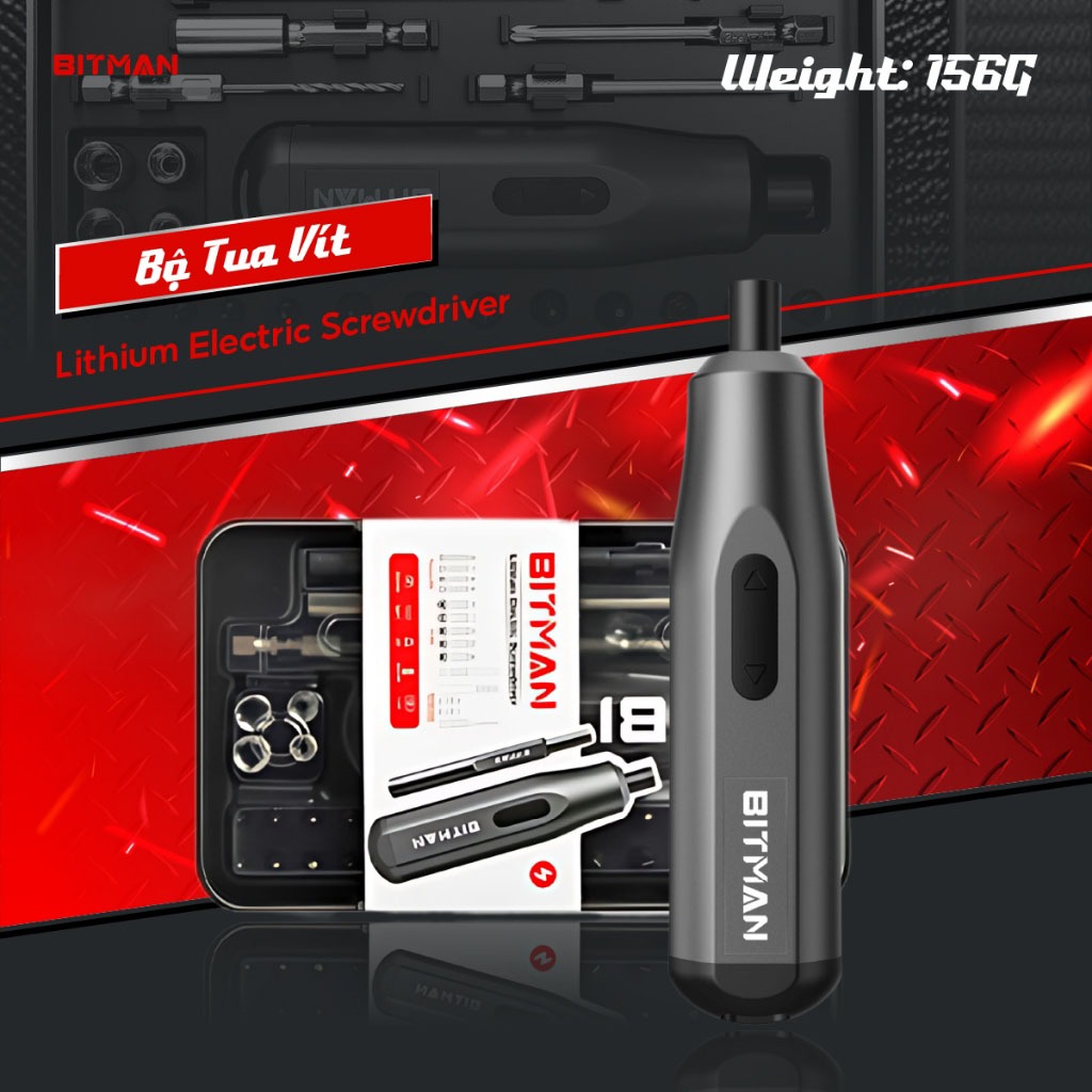 Bộ Khoan Tua Vít Pin Cầm Tay 36 Chi Tiết Bitman – Đa Năng, Chính Xác, Sạc Điện Tiện Lợi | Shopee ...