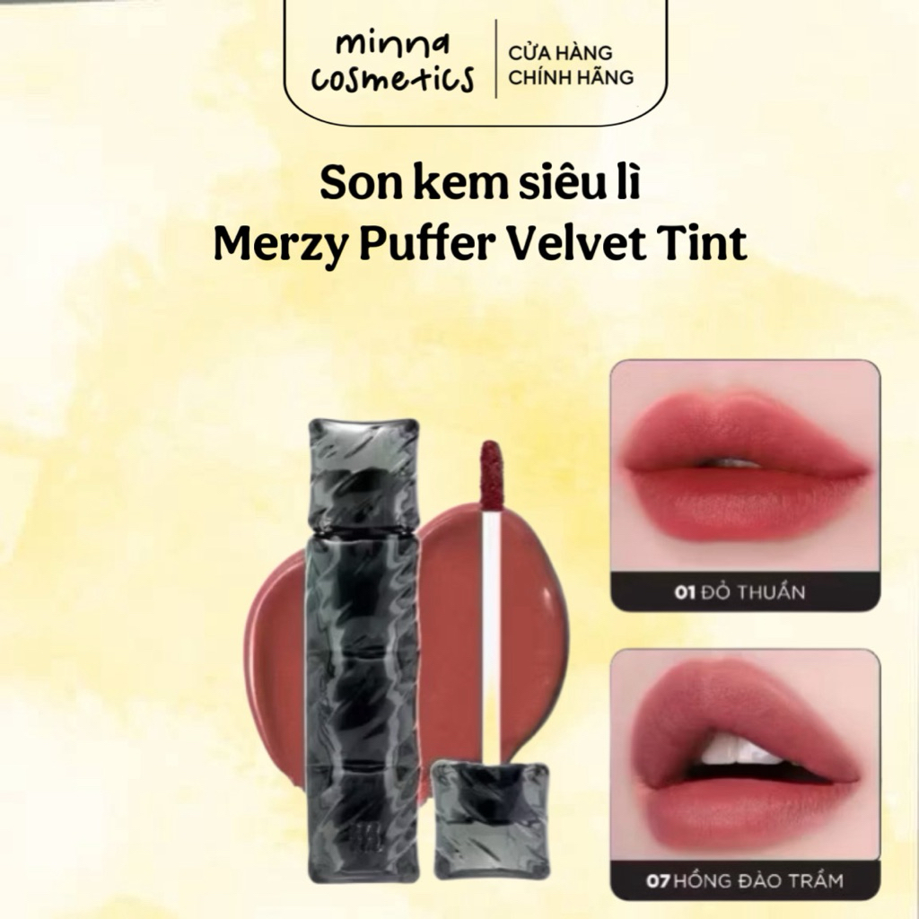 [Merzy][SON PHAO] Son Kem Lì, Bền Màu Merzy Puffer Velvet Tint 3.7g ...