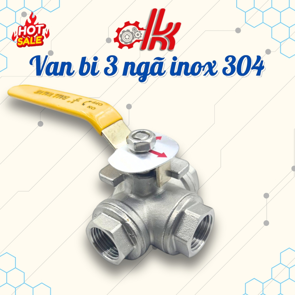 Van bi 3 ngã inox 304 DN15-DN25 | Shopee Việt Nam