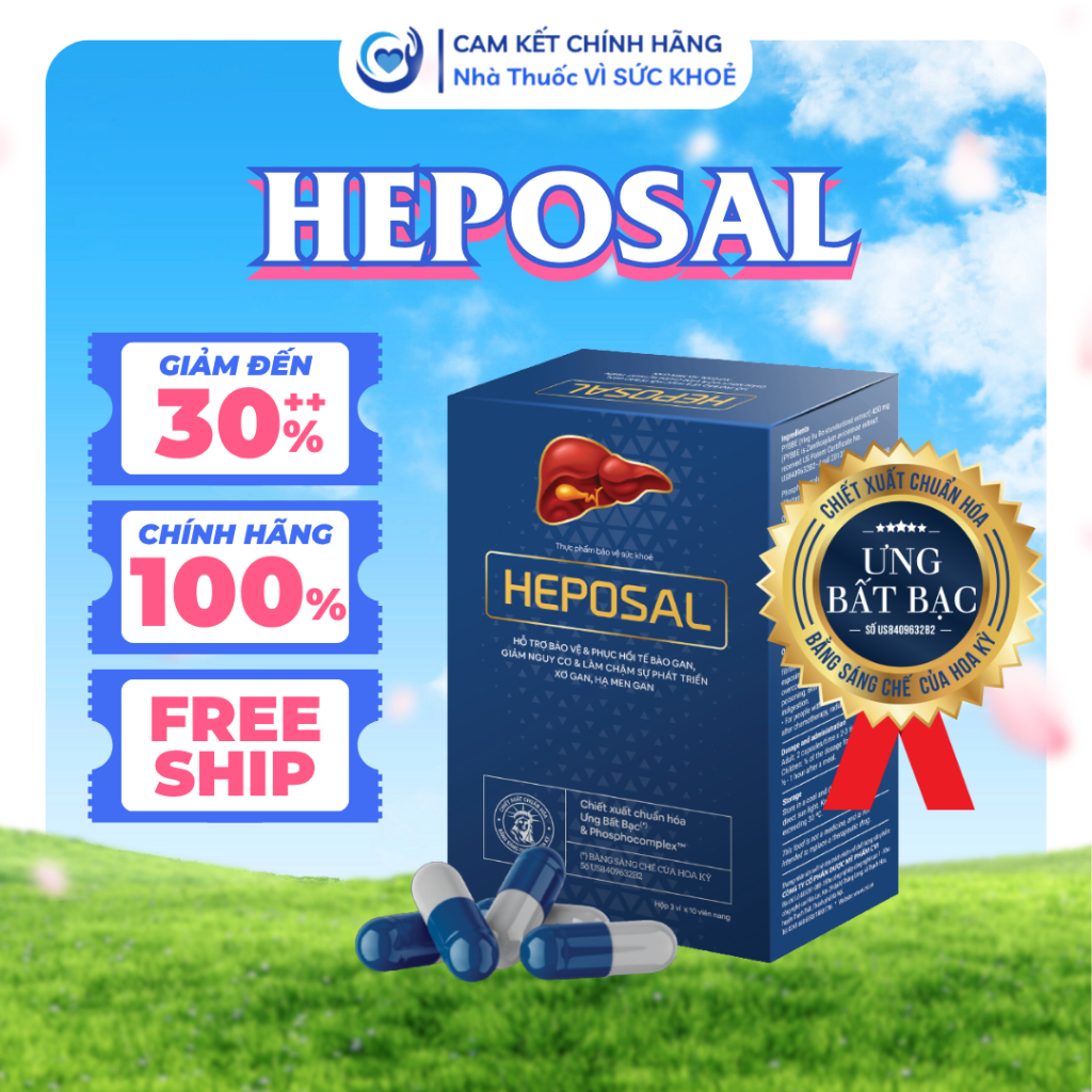 Heposal - Giải Độc Gan, Bổ Gan, Silymarin, Tăng Cường Chức Năng Gan ...