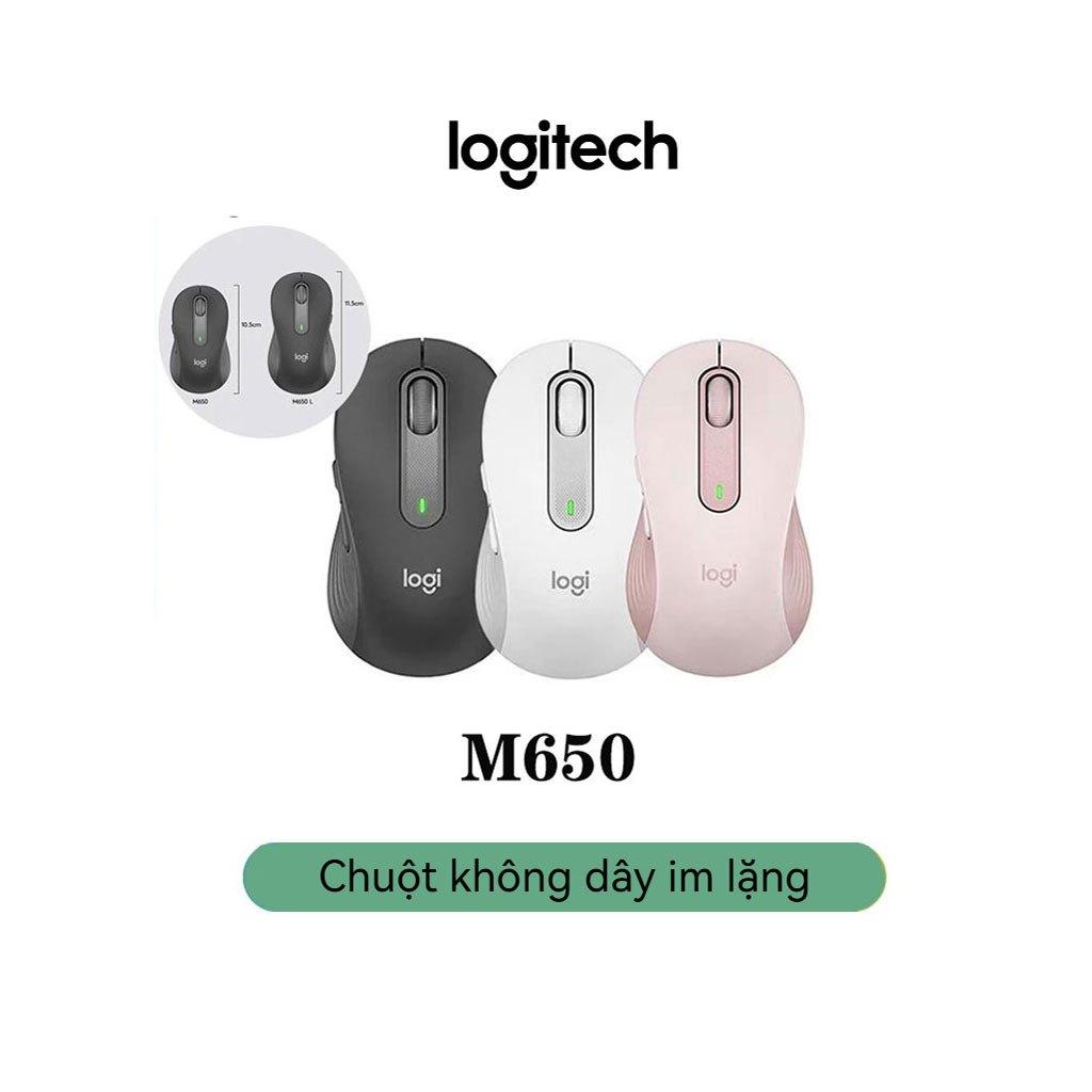 Chuột Logitech m650/650L chuột không dây chuột Bluetooth chuột màu hồng ...