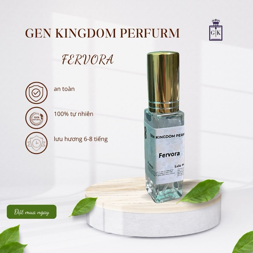 Nước Hoa GEN KINGDOM PERFURM: Fervora. Dạng chai 10ML , lưu hương từ 6 ...