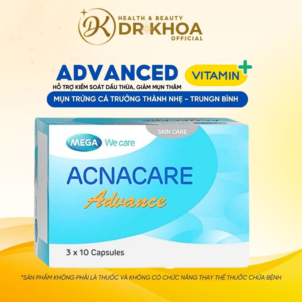 ACNACARE Advance Viên Uống Hỗ Trợ Giảm Mụn, Dầu Nhờn, Chống Lão Hóa Da ...