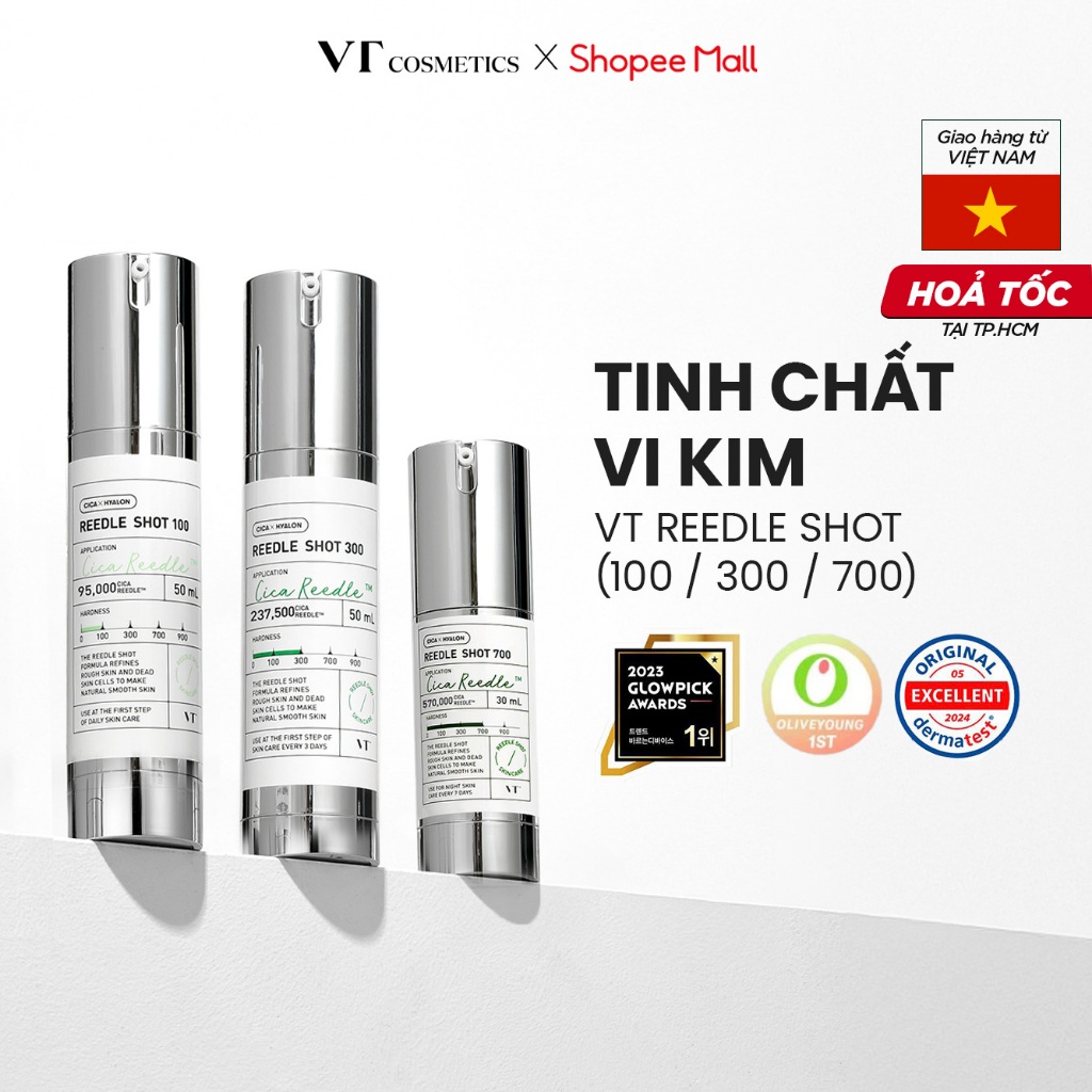 [VT Cosmetics] Tinh chất vi kim VT REEDLE SHOT 100/300/700 | Shopee Việt Nam