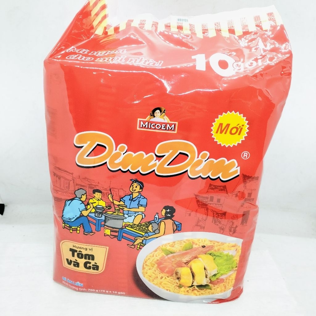 Siêu phẩm Lốc 10 Gói Mì Tôm Dim Dim Micoem 700g | Shopee Việt Nam