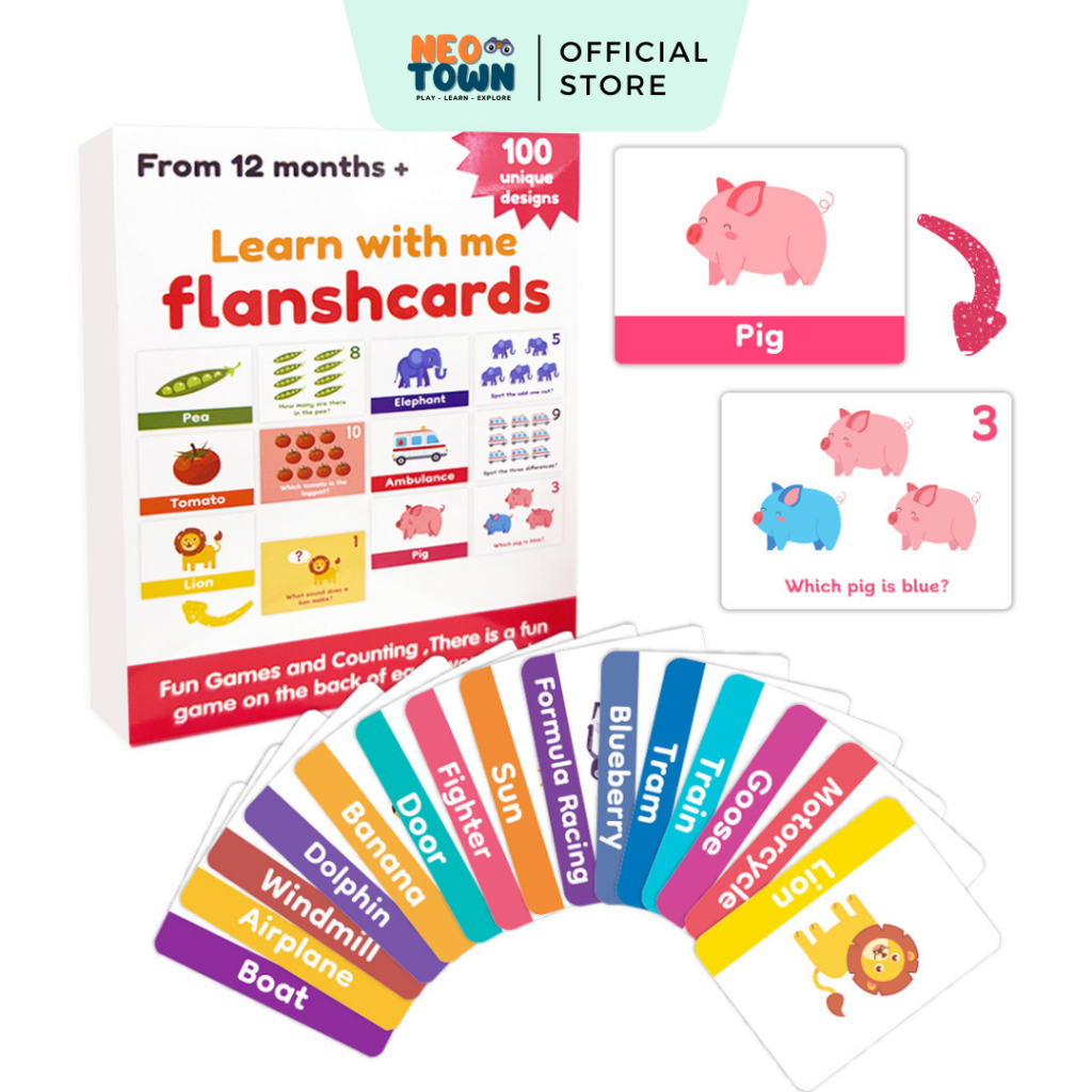 Bộ Thẻ Bài Flashcards 100 Tấm Nhiều Chủ Đề - Learning English ...