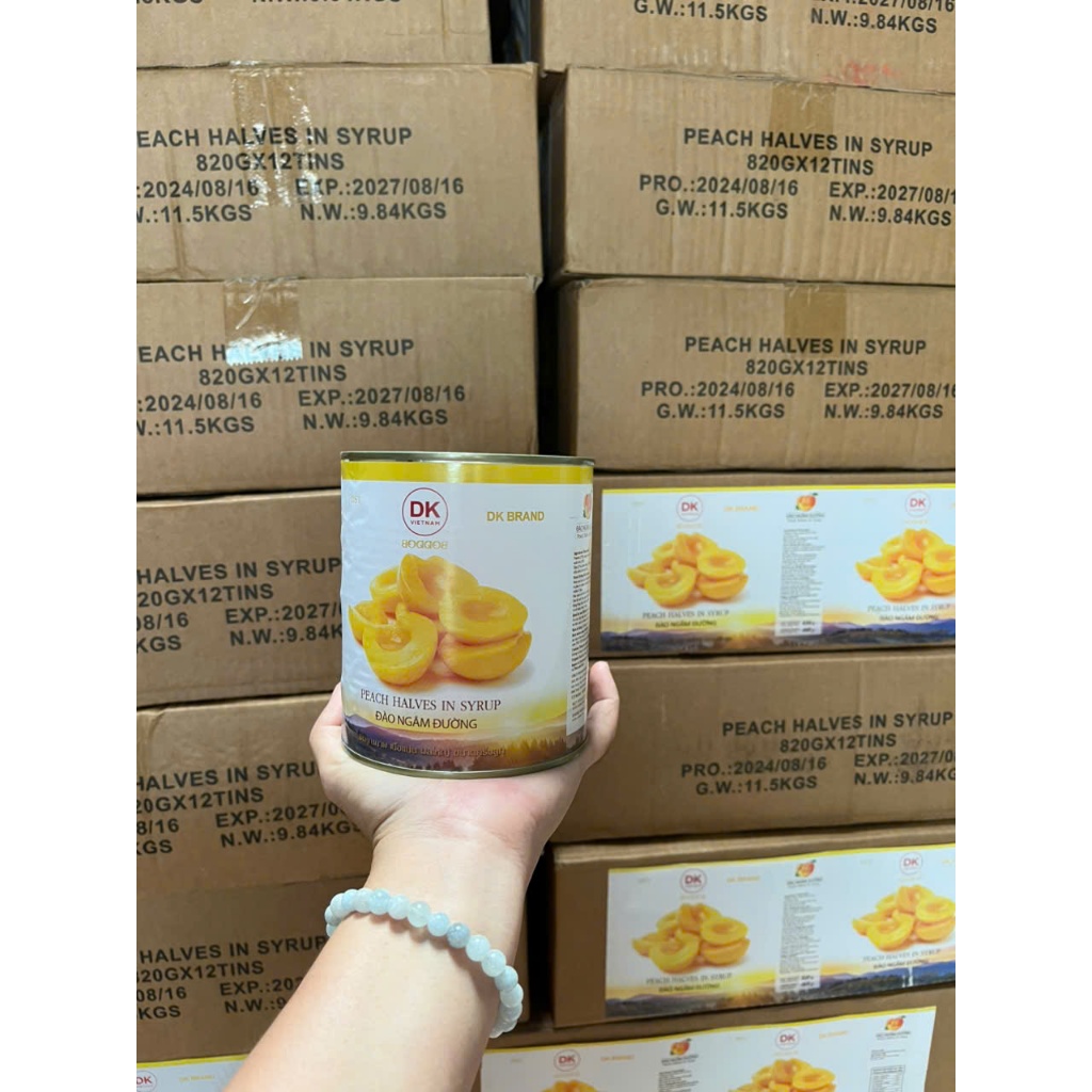 ĐÀO NGÂM NƯỚC ĐƯỜNG DAKA HỘP 820G | Shopee Việt Nam
