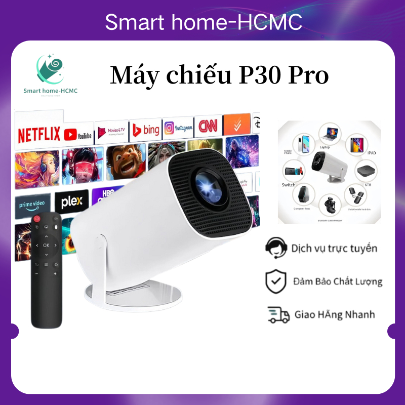 Máy chiếu P30 Pro/X8MAX/RY008 mini Full HD 4K Android11 projector WiFi ...